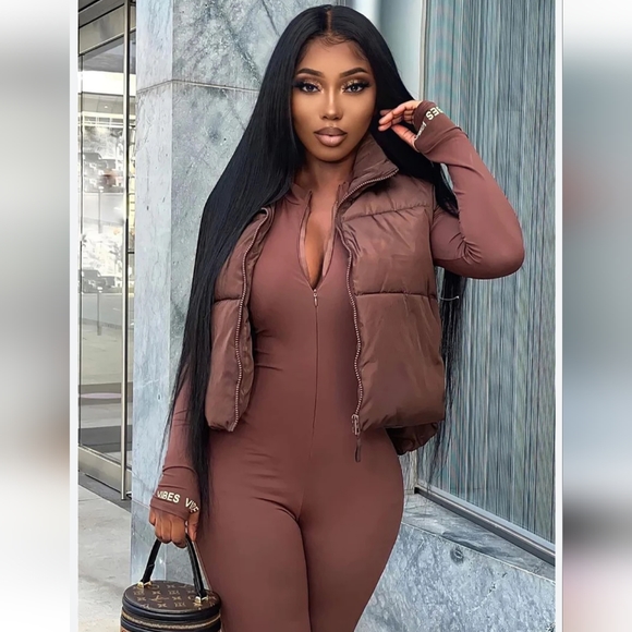 Fashion Nova | Pants & Jumpsuits | Fashion Nova Brown Bodysuit | Poshmark